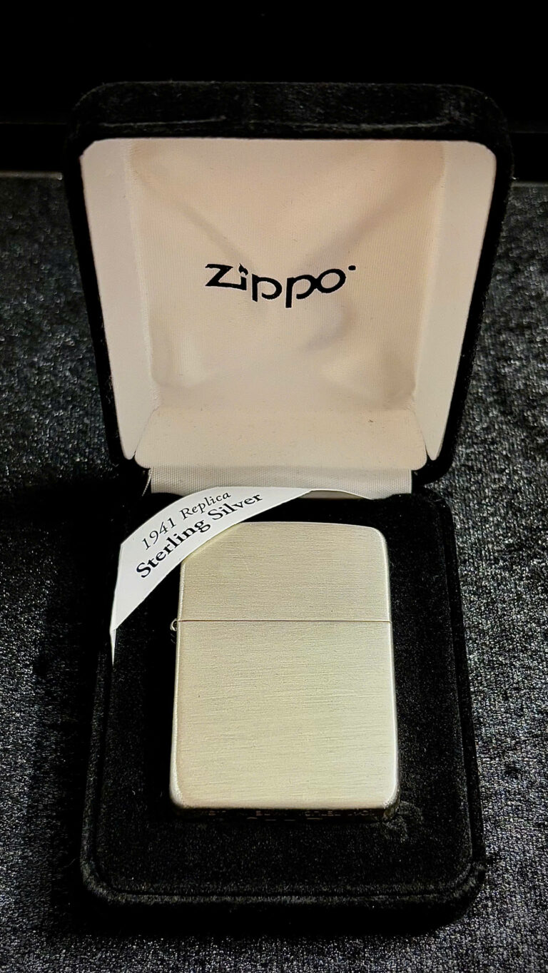 ZIPPO 24 Hand Satin Sterling Silver 1941 Replica | Zippo9999